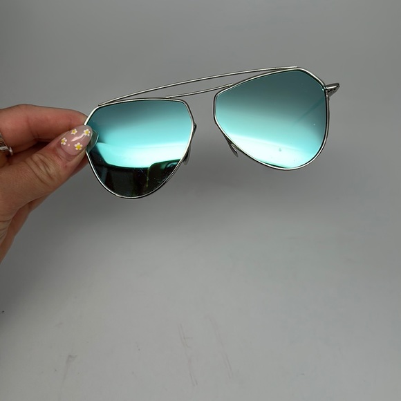 Accessories | Blue Mirrored Aviators | Poshmark
